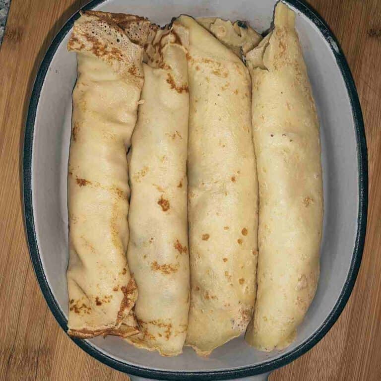 🫓Savory Crepes Recipe With Bacon, Mushrooms, Spinach, Cheese - Love ...